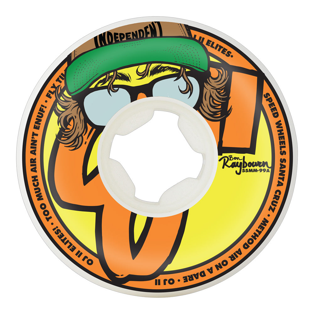 55mm BEN RAYBOURN HAT 2 ORIGINAL HARDLINE WHITE 99A SKATEBOARD WHEELS ...
